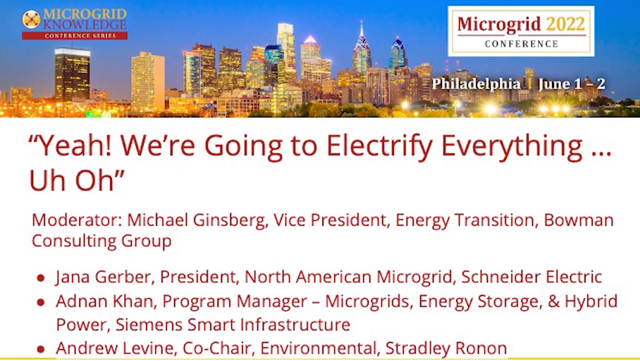 “Yeah! We’re Going to Electrify Everything … Uh Oh” | Microgrid Knowledge
