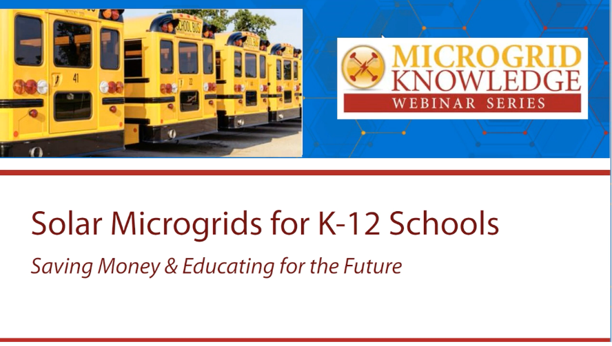 Solar Microgrids for K-12 Schools – Saving Money & Educating for the Future | Microgrid Knowledge