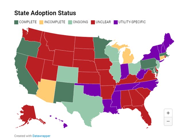 Smart Inverter States: New Map Shows Progress of IEEE 1547-2018 ...